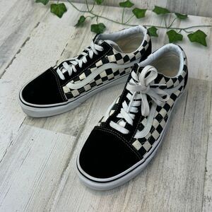 Vans | Shoes | Vans Checkerboard Pattern Womens Blackwhite Lace Up ...
